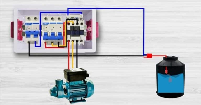¿Cómo está estructurado el circuito eléctrico del motor de una bomba de agua monofasica ...